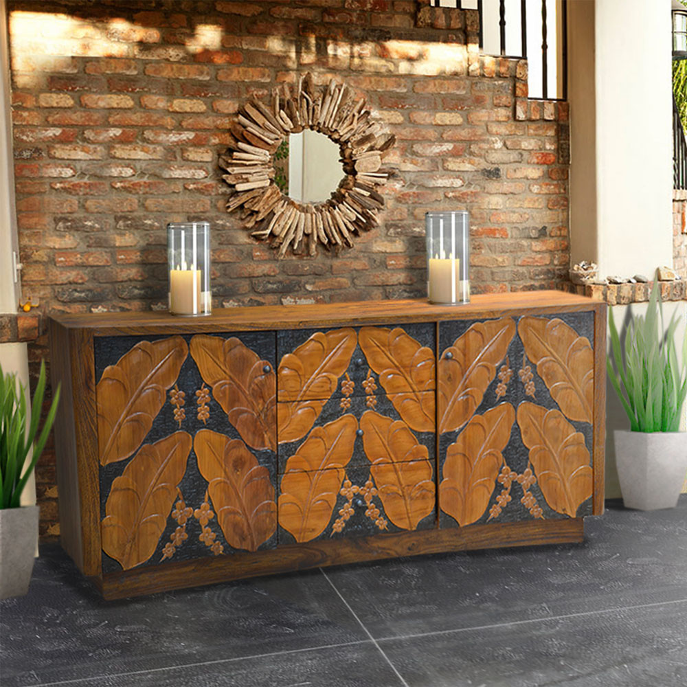 Buffet Nicova Leaf Design